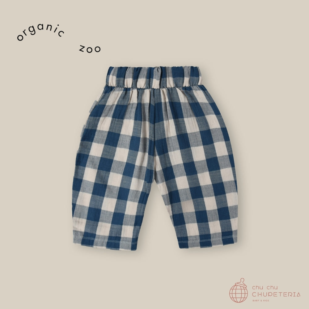 【organic zoo】Pottery Blue Gingham Fisherman Pants – chu chu CHUPETERIA
