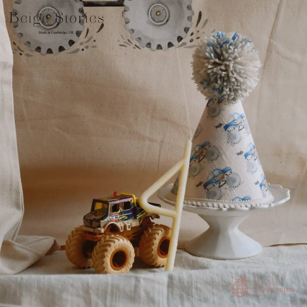 【Beige Stories】Monster Trucks - Party Hats – chu chu CHUPETERIA